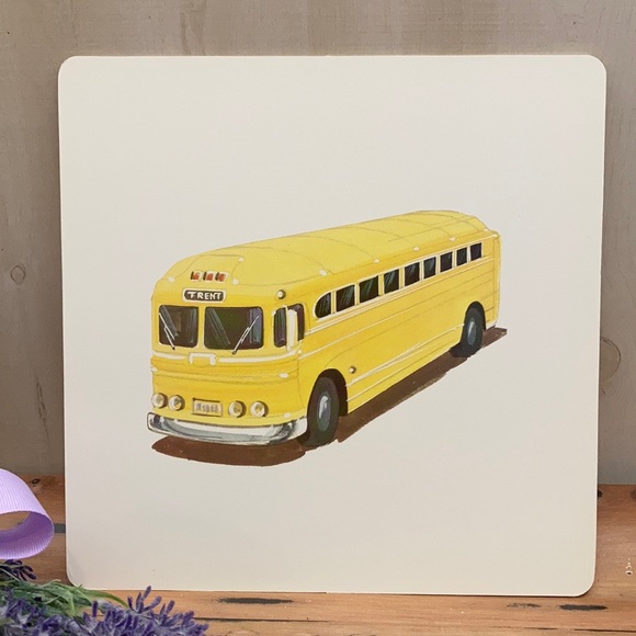 Vintage | Other | 22vintage 968 Art Print School Bus | Poshmark